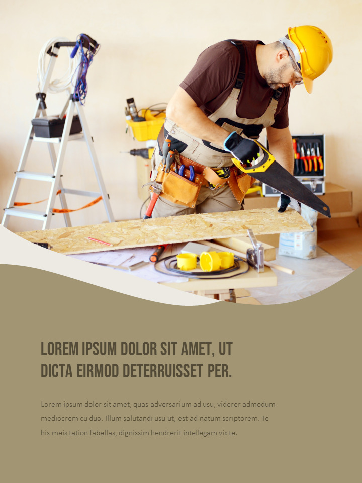 House Construction & Carpentry team presentation template