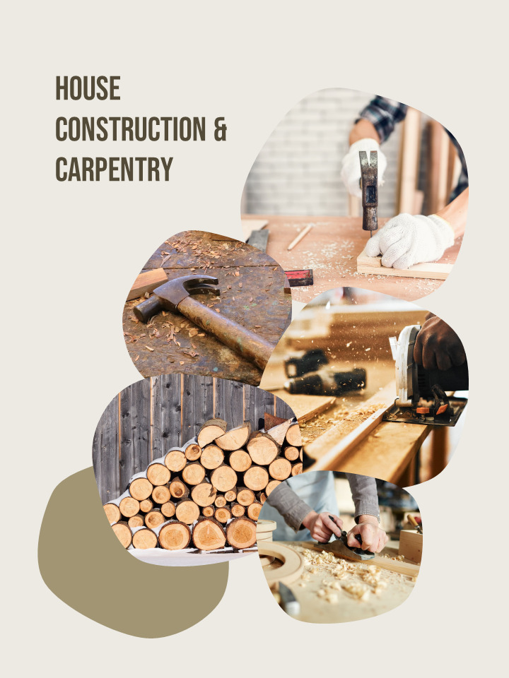 House Construction & Carpentry team presentation template