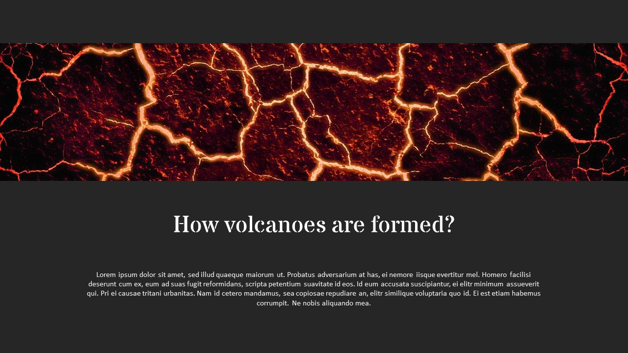 Volcano company profile ppt template|Lifestyle|Google Slides