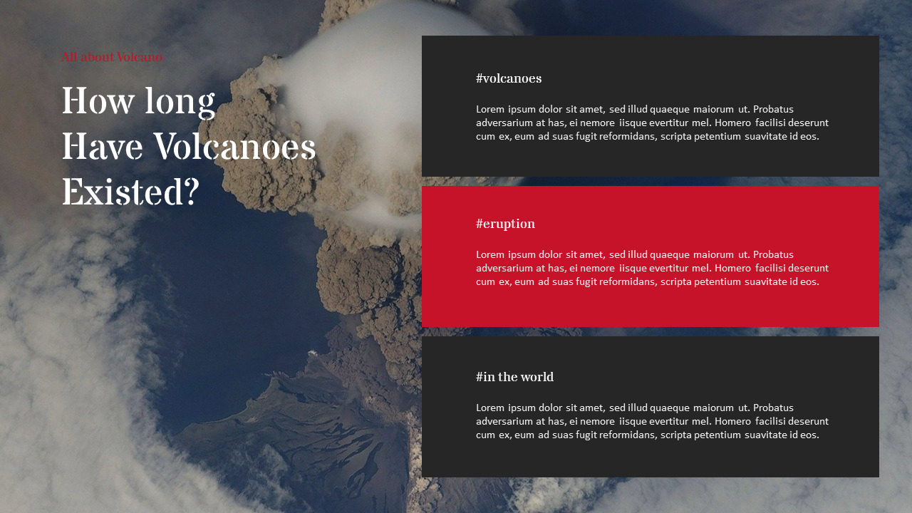 Volcano company profile ppt template|Lifestyle|Google Slides