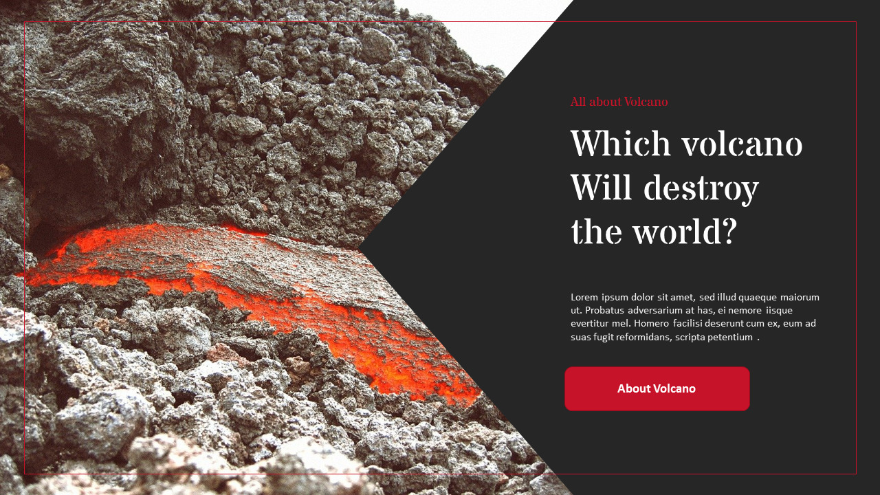 Volcano company profile ppt template|Lifestyle|Google Slides