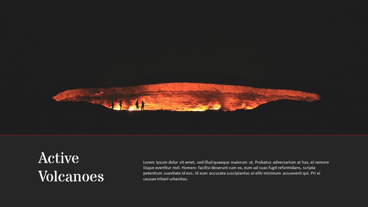 Volcano company profile ppt template|Lifestyle|Google Slides