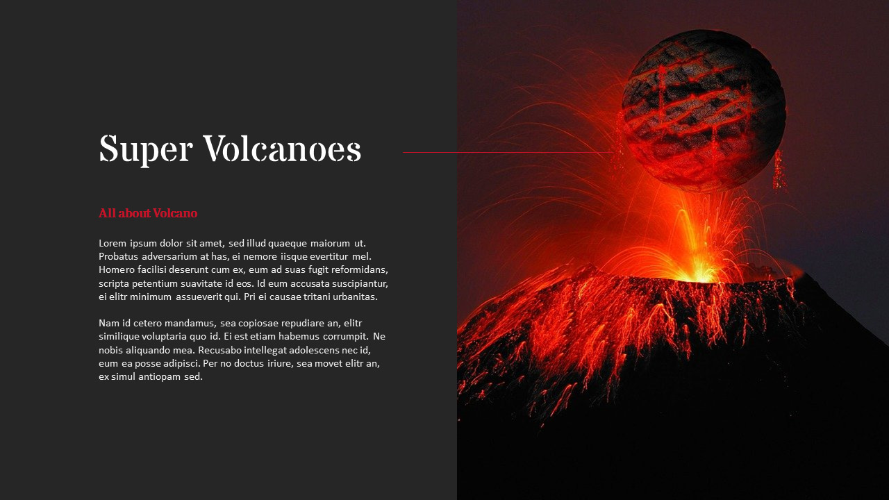 Volcano company profile ppt template|Lifestyle|Google Slides