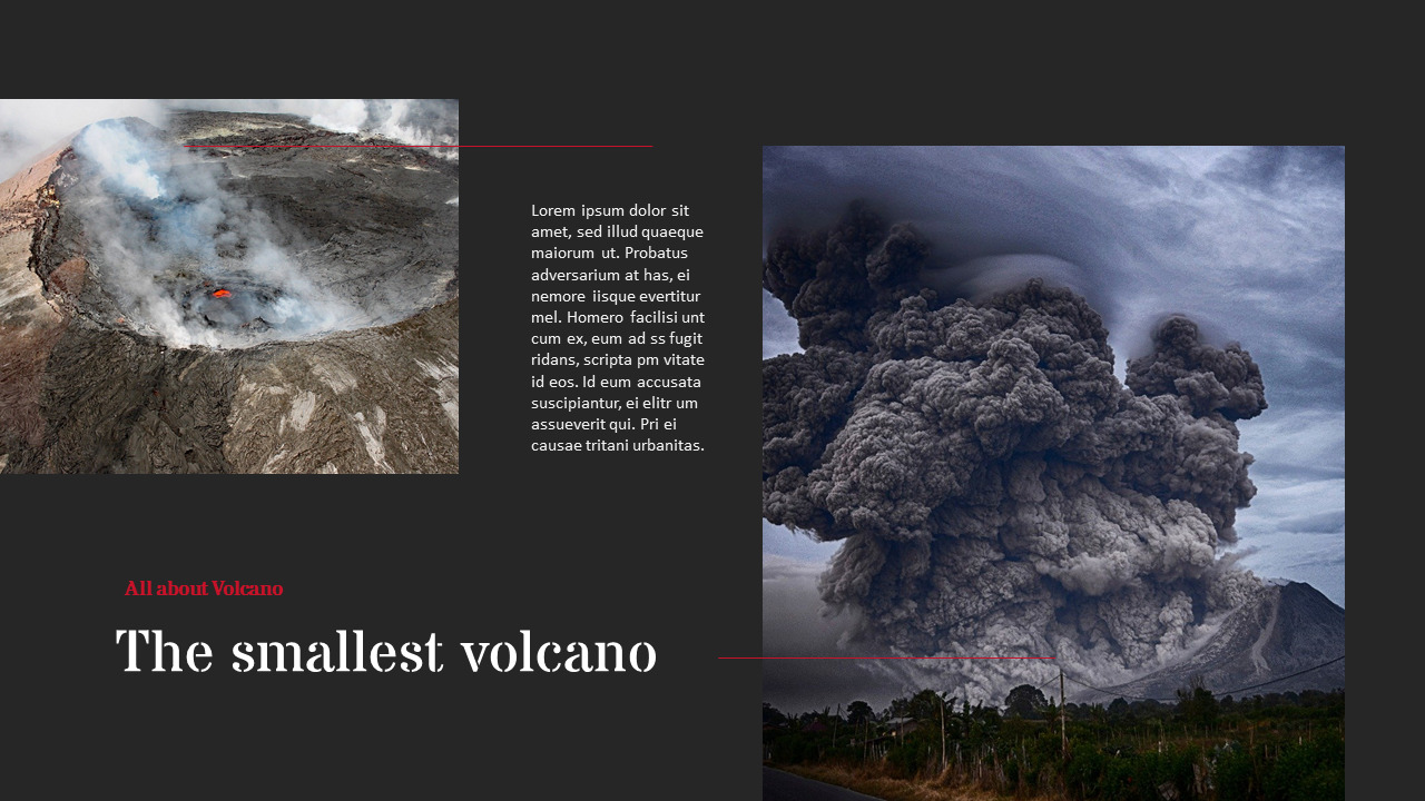 Volcano company profile ppt template|Lifestyle|Google Slides
