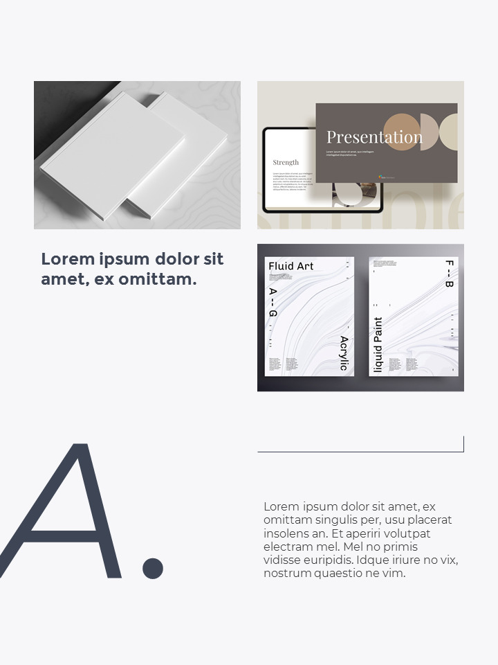 Graphic Design Agency Portfolio company profile template design