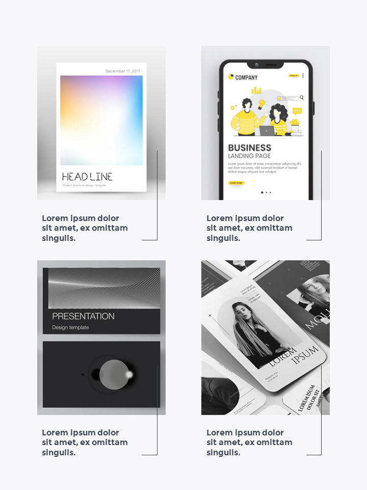 Graphic Design Agency Portfolio company profile template design