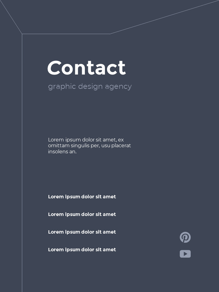 Graphic Design Agency Portfolio company profile template design