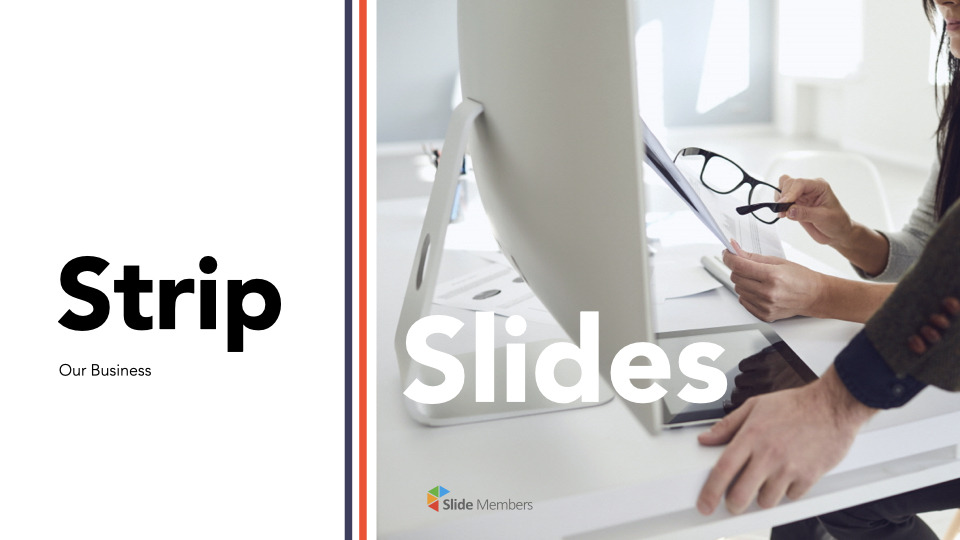 Strip Design Business Pitch Deck PPT Keynote