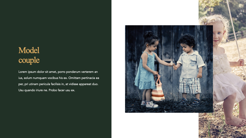 Child Model keynote template|Lifestyle