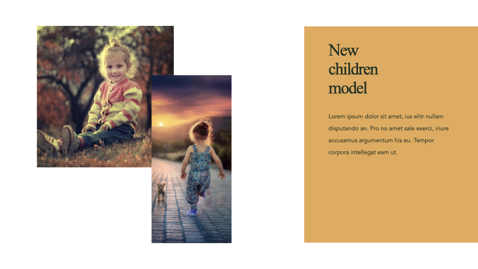 Child Model keynote template|Lifestyle