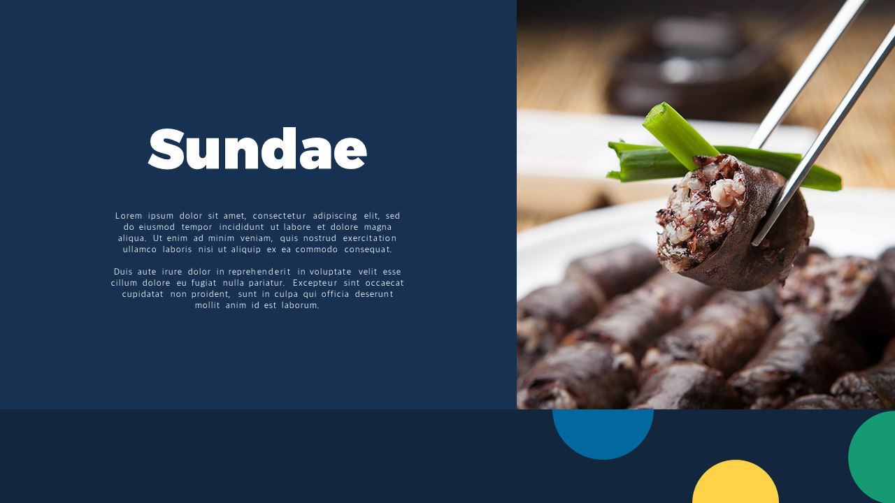 Korean Food template powerpoint