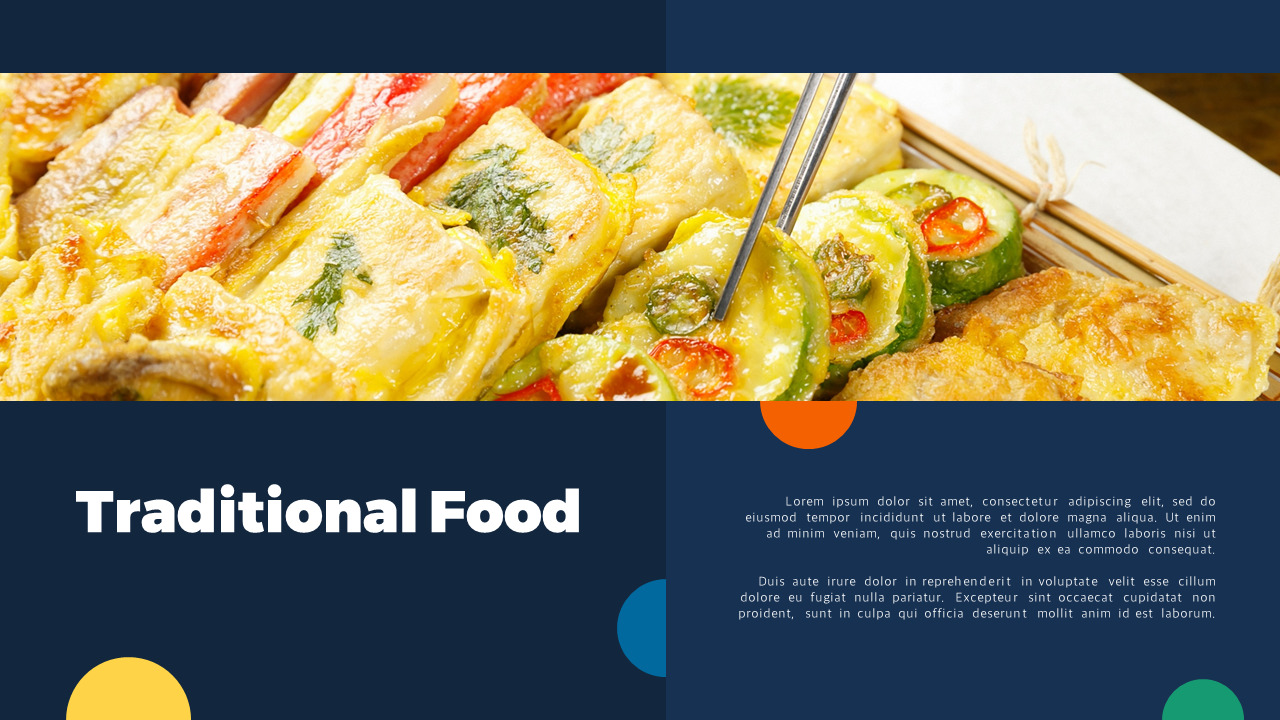Korean Food template powerpoint