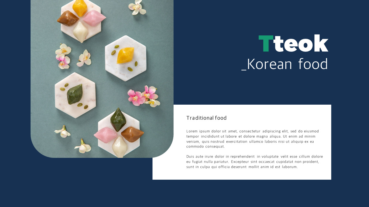 Korean Food template powerpoint