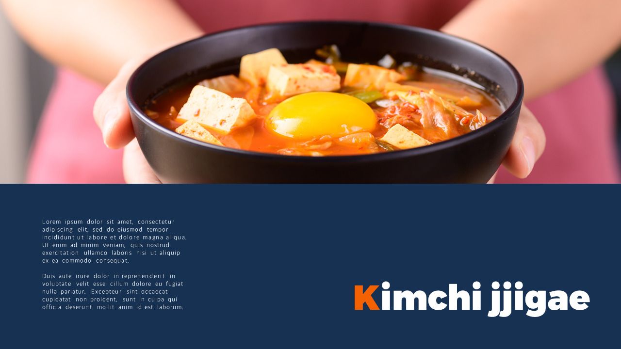 Korean Food template powerpoint