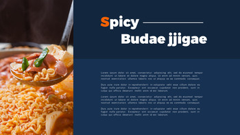 Korean Food template powerpoint
