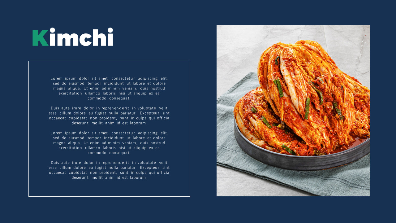 Korean Food template powerpoint