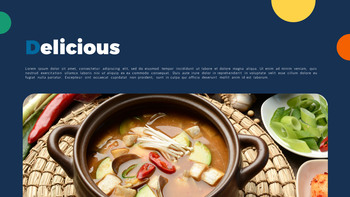 Korean Food template powerpoint