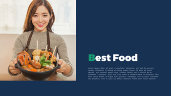 Korean Food template powerpoint