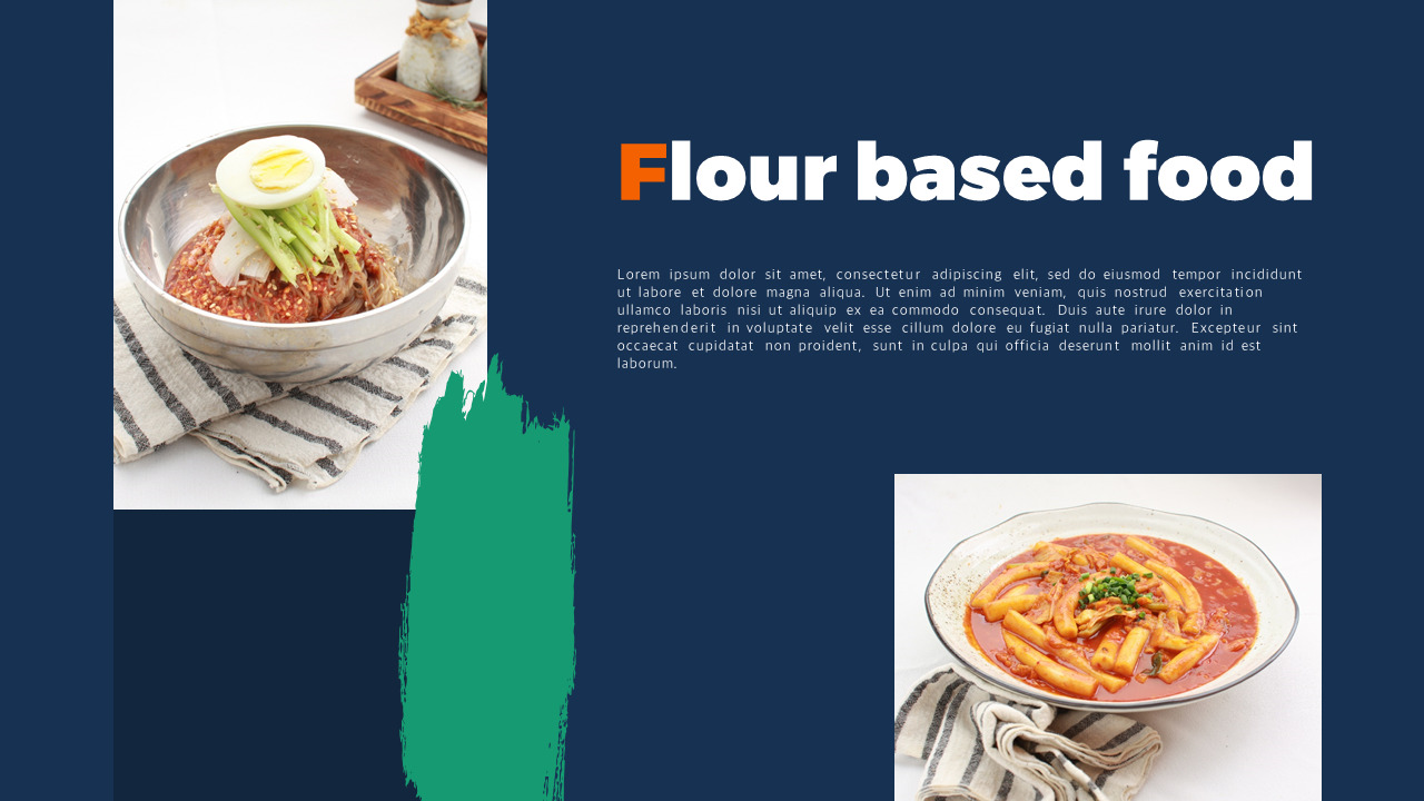 Korean Food template powerpoint