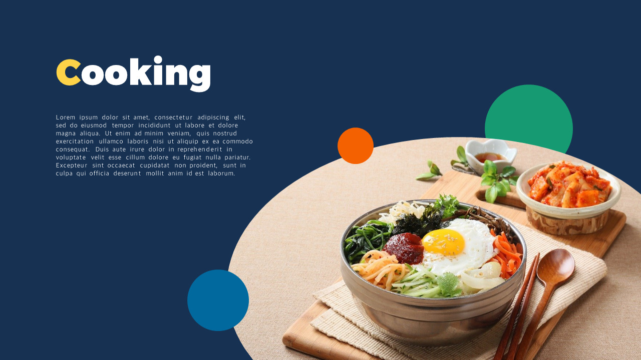 Korean Food template powerpoint