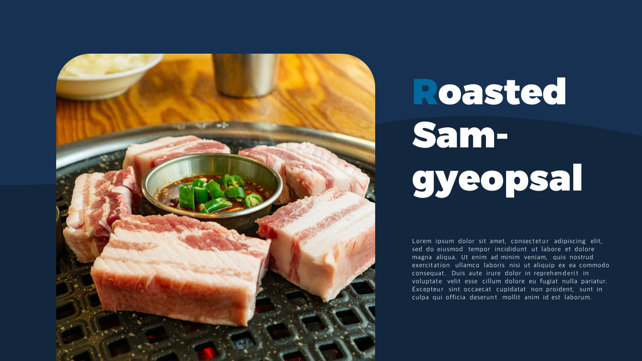 Korean Food template powerpoint