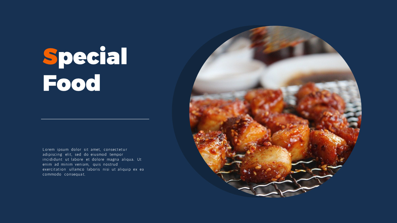 Korean Food template powerpoint