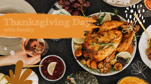 Thanksgiving Day with Family Presentation PowerPoint