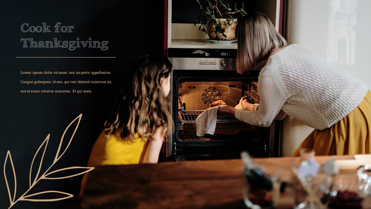 Thanksgiving Day with Family Presentation PowerPoint