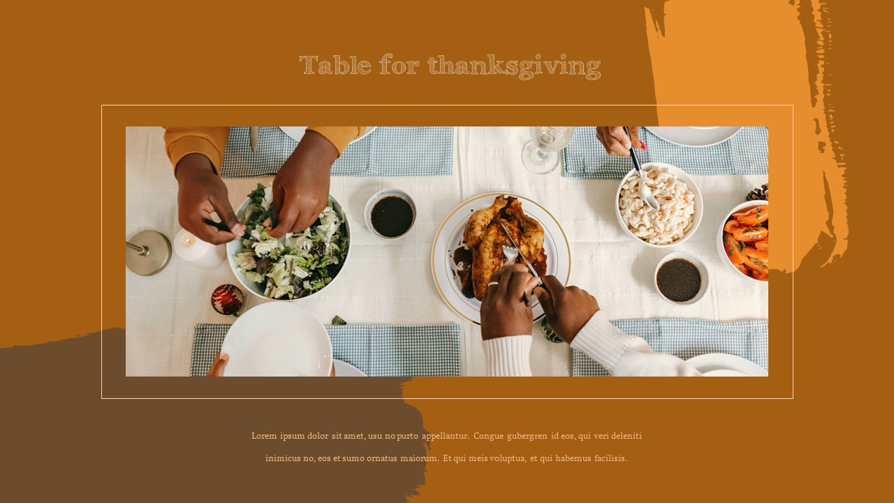 Thanksgiving Day with Family Presentation PowerPoint
