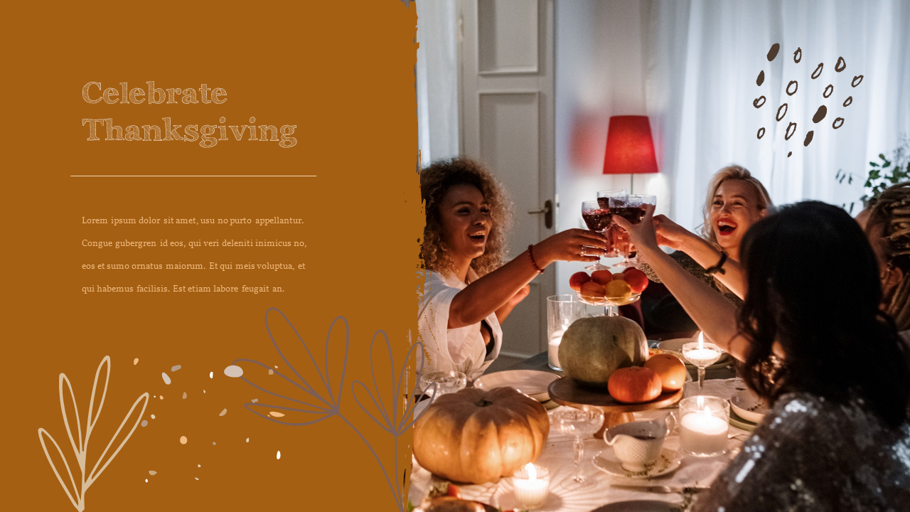 Thanksgiving Day with Family Presentation PowerPoint