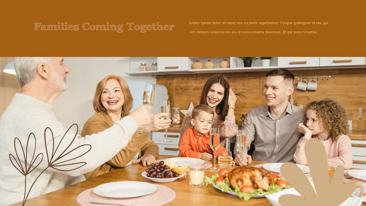 Thanksgiving Day with Family Presentation PowerPoint