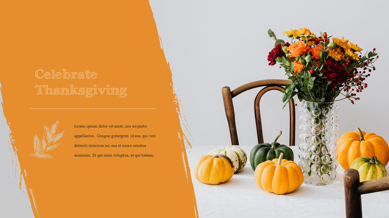 Día de Acción de Gracias en Familia Presentación PowerPoint