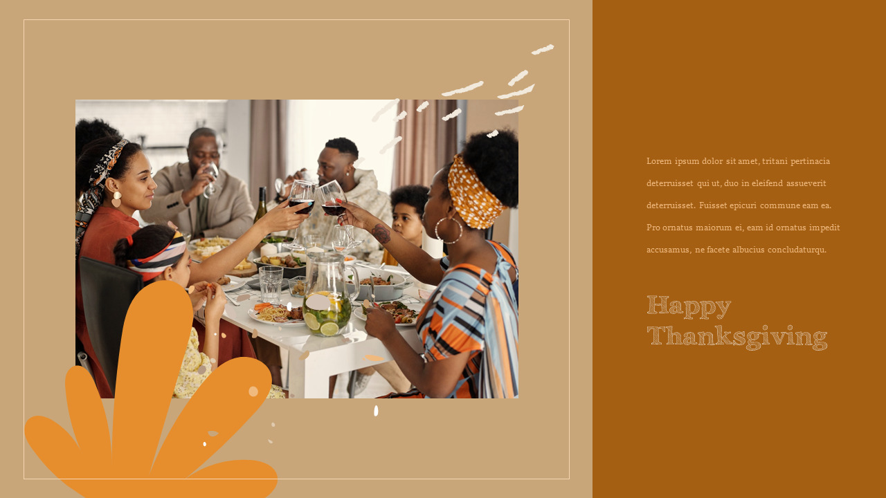Thanksgiving Day with Family Presentation PowerPoint