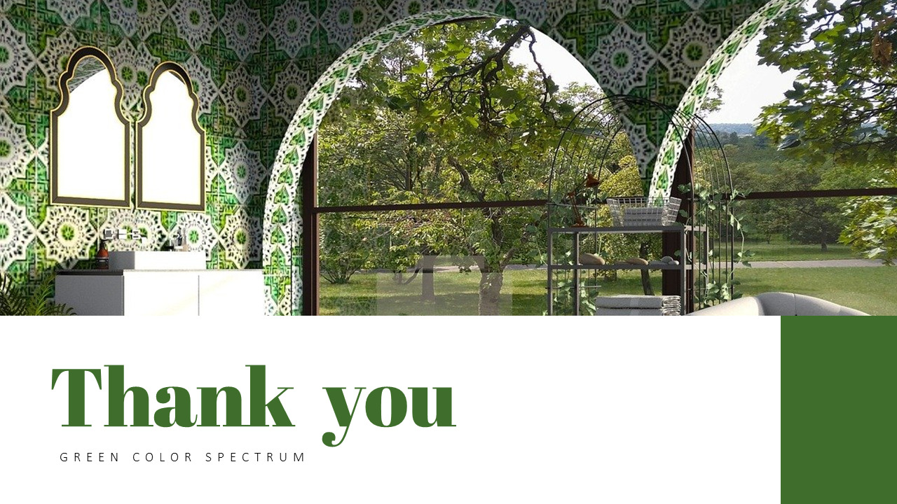 Green Spectrum professional presentation|Lifestyle|PPT Templates