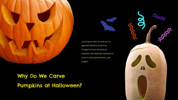 Halloween Party slide template