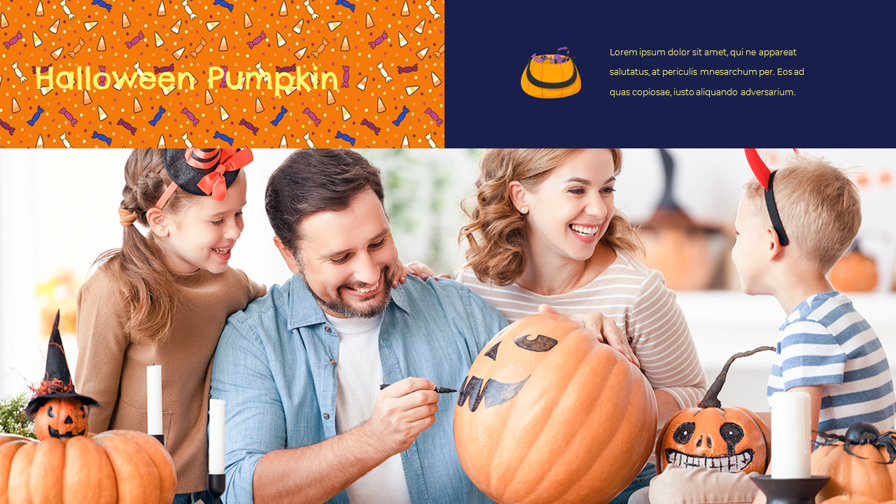 Halloween Party slide template