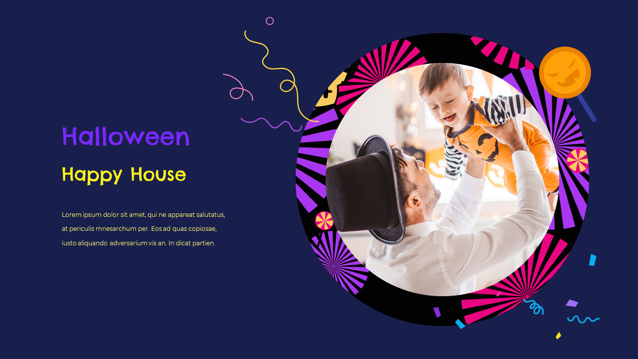Halloween Party slide template