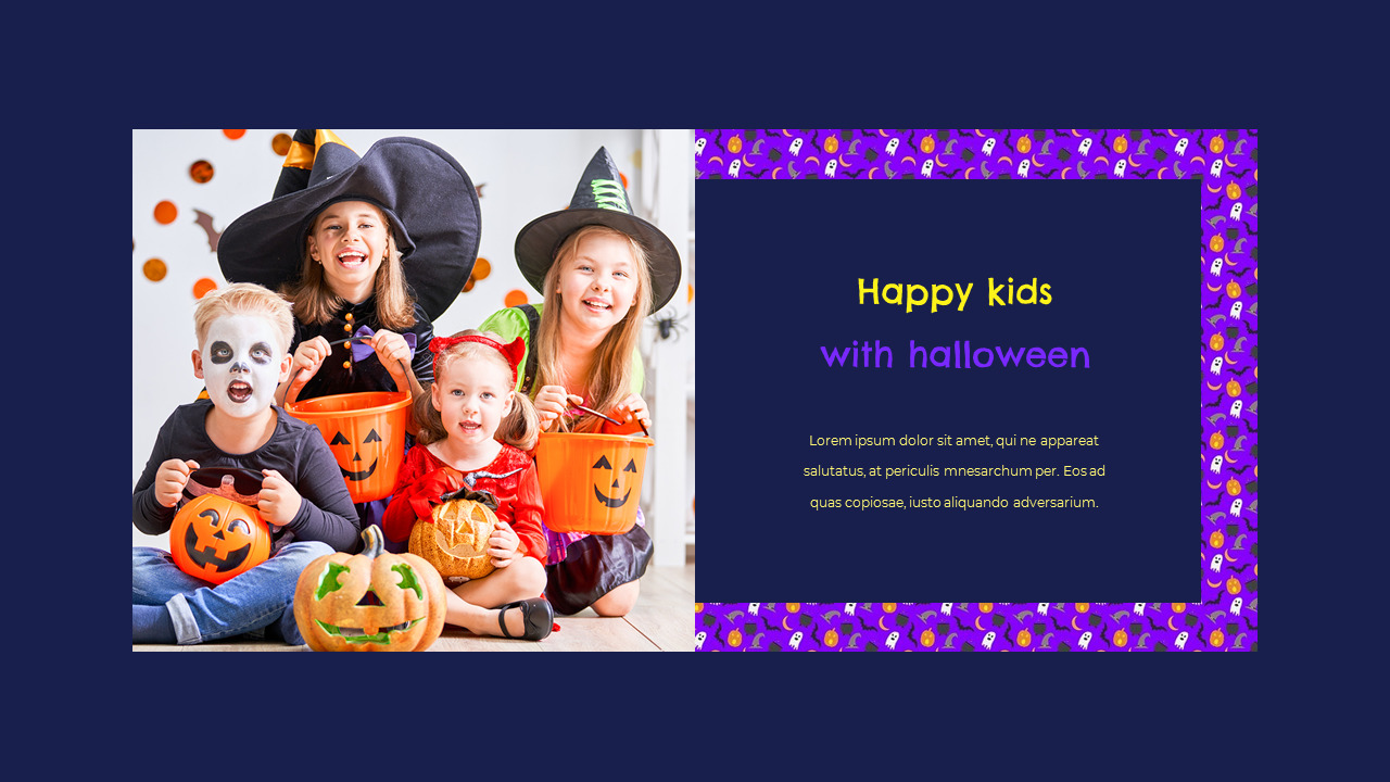 Halloween Party slide template