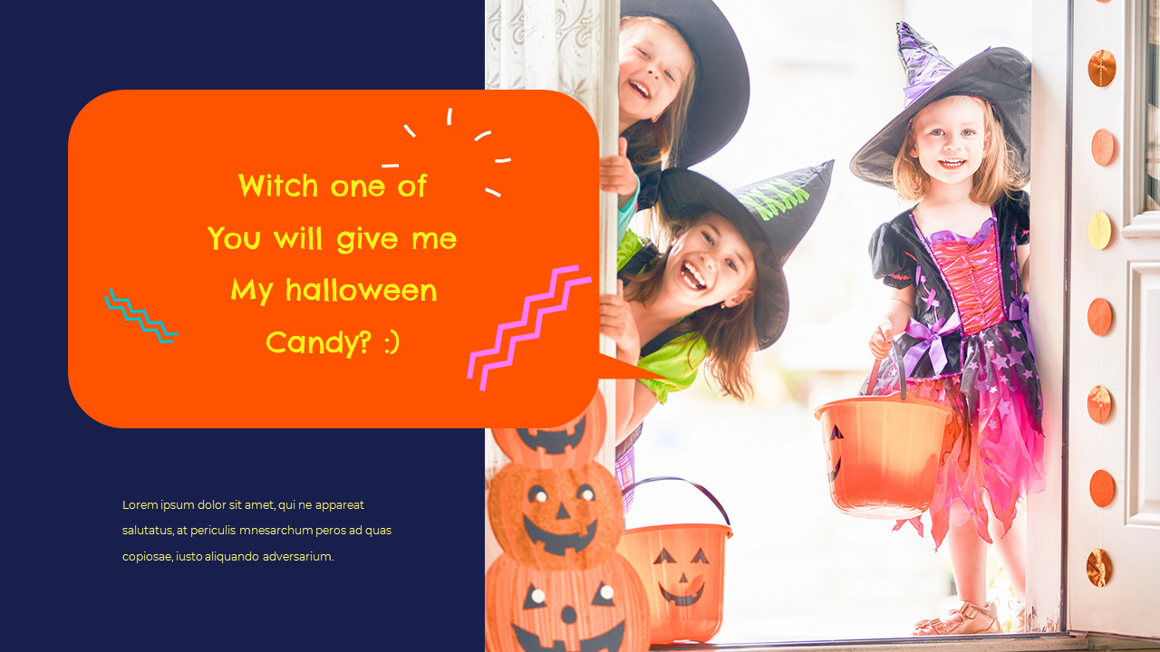 Halloween Party slide template