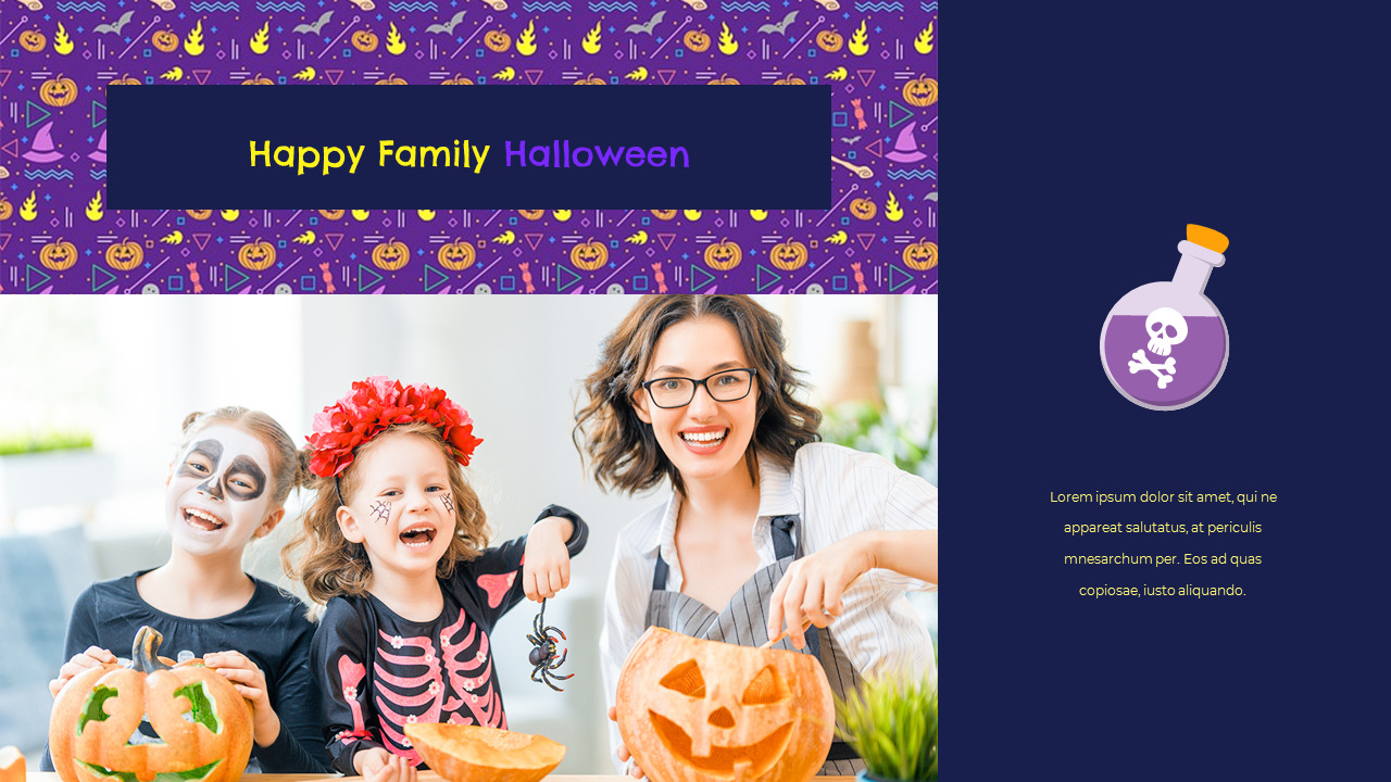 Halloween Party slide template