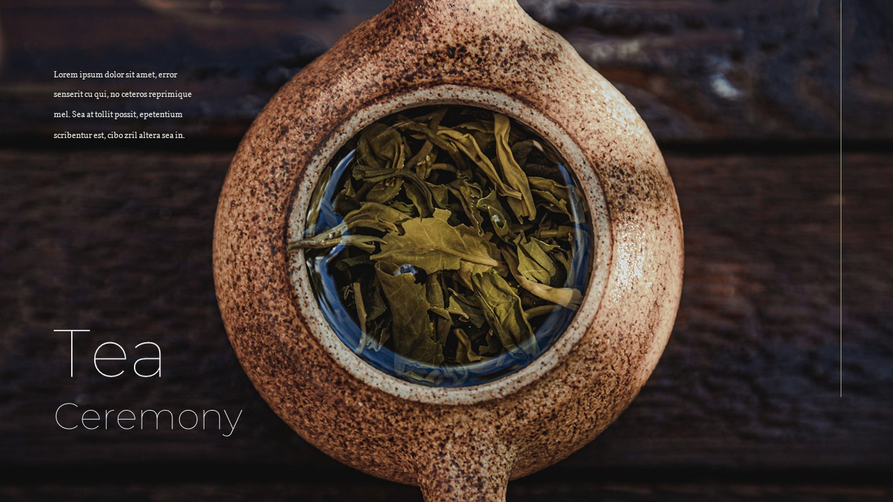Traditional Tea Product Deck|Lifestyle|Google Slides