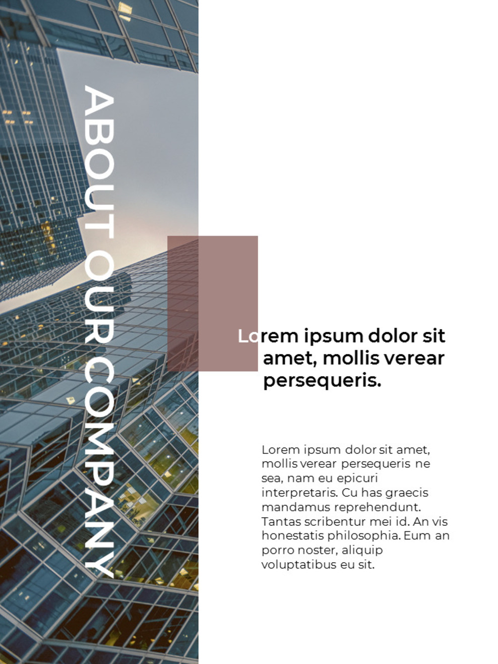 Modern Business Proposal template design