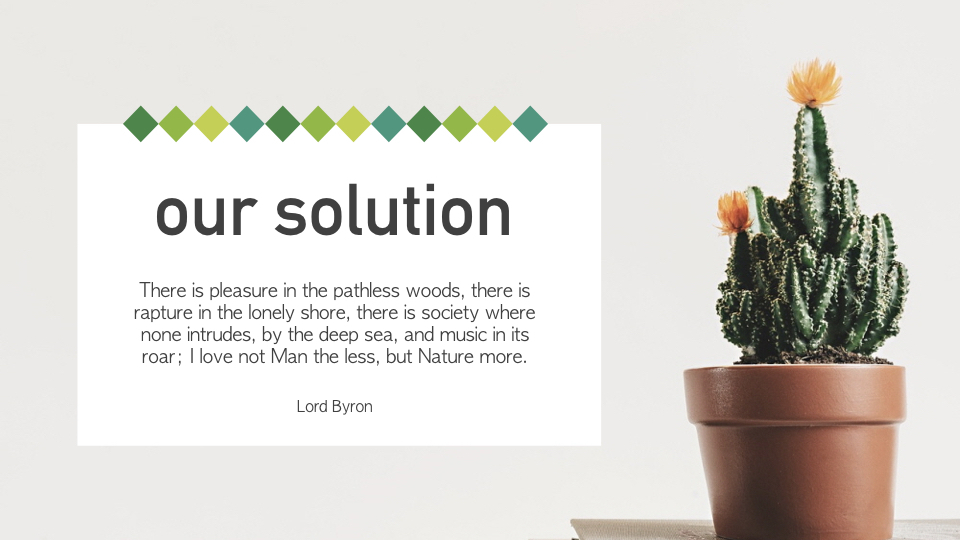 Cactus Keynote Presentation Template|Lifestyle