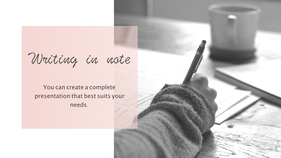 Writing in Note Keynote Templates