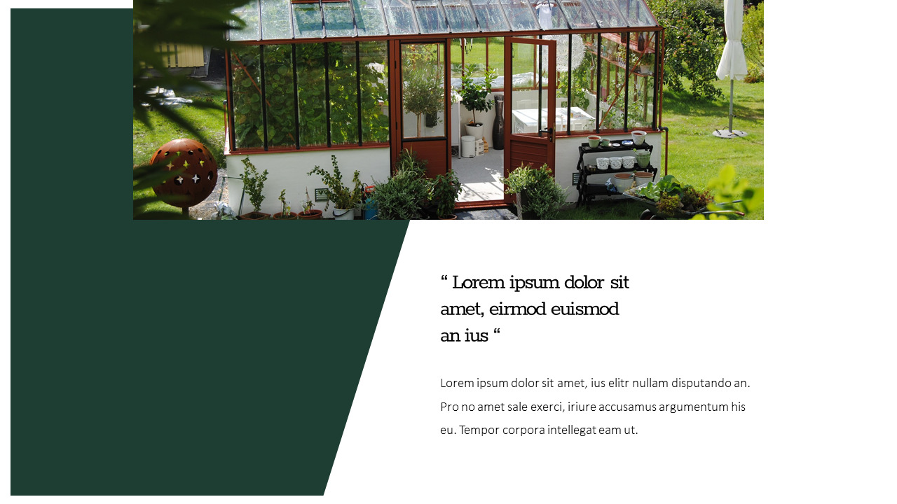 Greenhouse Google presentation|Lifestyle|Slides