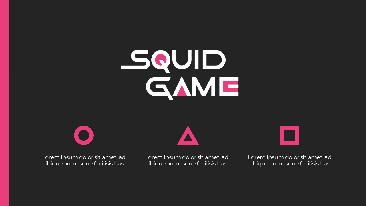 Squid Game Simple Concept Presentations PPT