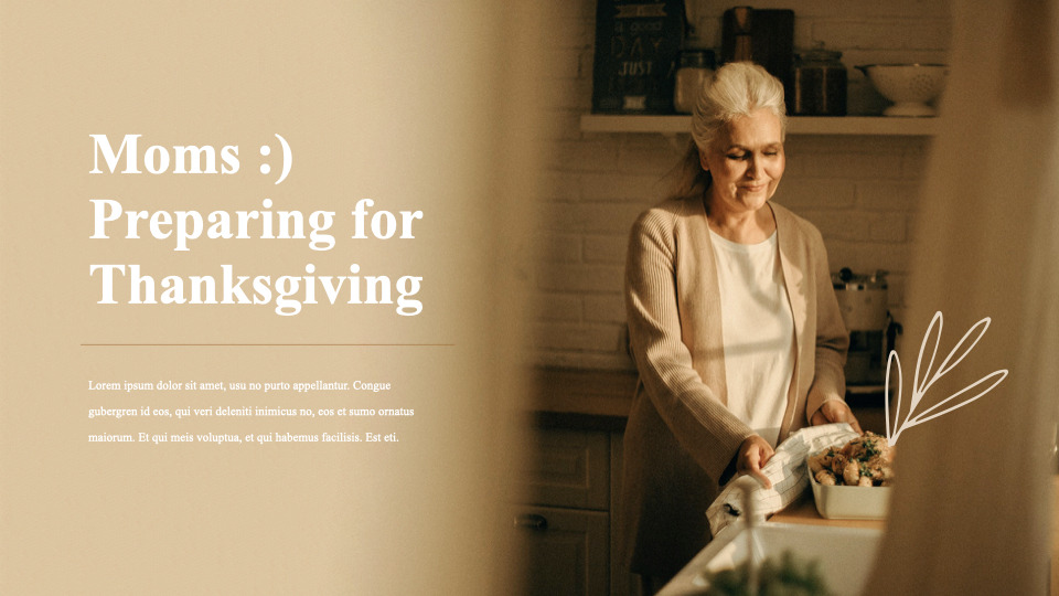 Thanksgiving Day with Family template keynote