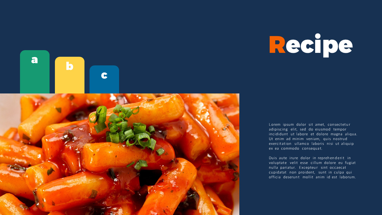 Korean Food template design