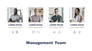 Minimalist Project presentation slide design