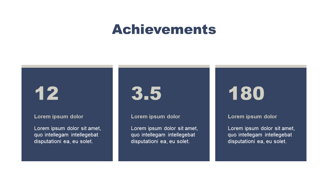 Minimalist Project presentation slide design